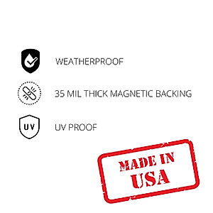 Faith Over Fear Refrigerator Magnet, Cute Round Magnetic Decal for Cars, Locker, Fridge or Mailbox, Inspirational Religious Magnets, 5.5 Inches