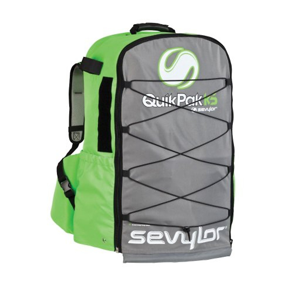 Sevylor QuickPak K5 24 Gauge PVC Polyester 1 Person Inflatable Kayak w/Hand Pump, Paddle, Double Lock Valves and Easy To Carry Backpack System, Gray