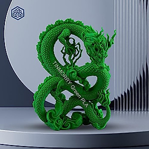 PLA 3D Printer Filament Bundle, TINMORRY PLA Filament 1.75mm, 250g x 5 Spools, Black+White+Blue+Red+Green, Net Weight 1.25kg