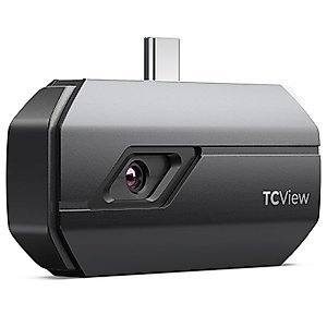 TOPDON TC001 Thermal Imaging Camera Android, 512x384 Super IR Resolution Thermal Imager with Secondary Analysis, Test Report, Temp Alarm, -4°F~1022°F TEM Range for Smartphones(not for iOS)