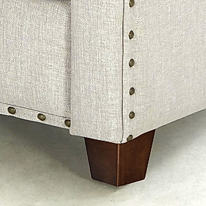 AORYVIC Wood Furniture Legs 3 inch Sofa Legs Pack of 4 Square Couch Legs Brown Mid-Century Modern Replacement Legs for Armchair Recliner Coffee Table Dresser