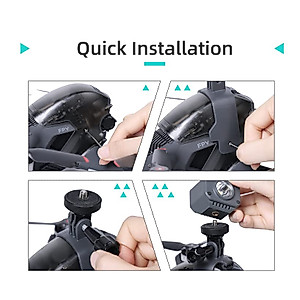 BTG DJI FPV Drone Action Camera Mount Holder for DJI Action 2 /OSMO Action/Pocket 1,2 /GoPro Series/Fimi Palm 1, 2 / Insta360 ONE X2/ONE R/Night Light/Fill Light Sport Camera Mount