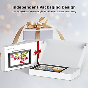 FANGOR 10.1 Inch WiFi Digital Picture Frame 1280x800 HD IPS Touch Screen, Electronic Smart Photo Frame with 32GB Storage, Auto-Rotate, Instantly Share Photos/Videos via Uhale App from Anywhere 2 Pack