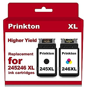 PG-245XL CL-246XL Remanufactured Ink Cartridge Replacement for Canon 245 246 XL for Pixma MX490 MX492 TR4520 MG2520 MG2920 MG3022 IP2820 TS202 TS3122 Printer