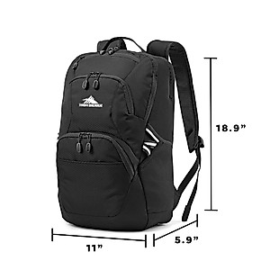 High Sierra Swoop SG Kids Adult School Backpack Book Bag Travel Laptop Bag with Drop Protection Pocket, and Tablet Sleeve, Bubblegum Pink Marble