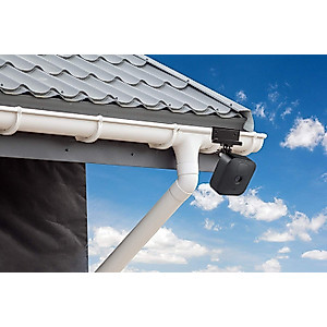 Wasserstein Weatherproof Gutter Mount with Universal Screw Adapter - Compatible with Blink Outdoor/Outdoor 4/XT/XT2 (1-Pack, Black)