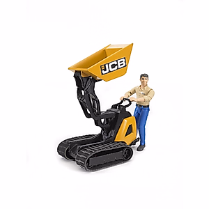 Bruder Jcb Dumper Htd-5 and Construction Worker (Colors May Vary)
