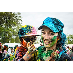 Hawwwy Colored Powder for Color Run, Gender Reveal (12) 70 Grams Packets, Color Run Powder Assorted Colors, Colorful Smoke for Photography, 5k Runs, Bath Bombs, War Paint, Holi Festival