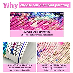 CHANGBAISHAN 5D Diamond Painting Kits for Adults and Kids - Full Drill Diamond Painting 12''×16'' - Crystal Rhinestone Diamond Art Kits for Beginners - Home Wall Decor