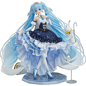 Good Smile Character Vocal Series 01: Hatsune Miku Snow Princess Version 1: 7 Scale PVC Figure,Multicolor,G94134