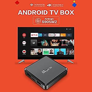 KRGEMS Android Smart TV Box,Streaming Media Player,4K HDR10+, H.265,2.4G/5G WiFi, can be Used to Play Games, Watch Movies, Share Music, Work Meetings,2G+16G