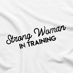 Printique Organic GOTS Certified Baby Onesie Unisex Bodysuit 0-18 months - Strong Woman In Training | Feminist Mom (Strong Woman In Training, 3-6 Months)