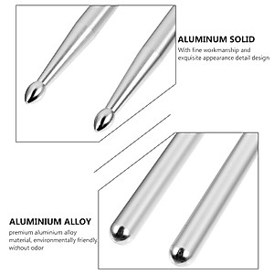 Happyyami 1 Pair 5A Classic Drum Sticks Professional Durable Metal Drum Sticks Portable Percussion Instrument Accessories