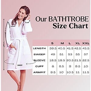 Soft Touch Linen Kimono Waffle Robe – Women’s Bath SPA Robe – Lightweight Cotton &Polyester Blend (Large, Grey)