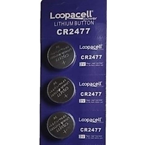 LOOPACELL CR2477 3V Lithium Cell Batteries (Pack of 3)