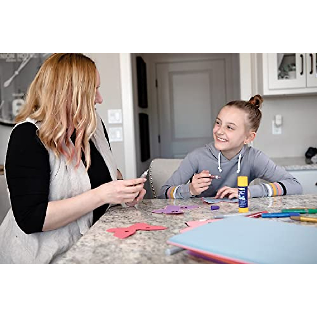 Creativity Street Glitter Glue Pens, Classroom Pack, Assorted Iridescent & Neon Colors, 0.34 fl. oz., 72 Pens