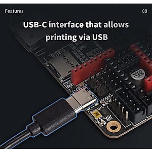 BTT Octopus V1.1 32Bit 3D Printer Controllers Supports Klipper and Marlin, Compatible TMC2209/TMC2208/TMC5160/TFT35 E3 V3.0/PI TFT50/BL Touch and Compatible Raspberry Pi Voron 3D Printer ect
