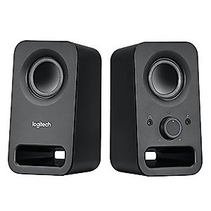 Logitech Multimedia Speakers Z150 with Stereo Sound for Multiple Devices, Black (Renewed)