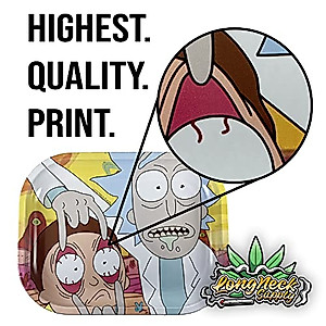 Long Neck Supply - Metal Rolling Tray Storage Smoke Accessories Cigarette Trays for Magnetic Set Kit - Peeled Eyes 7" x 5.5"…