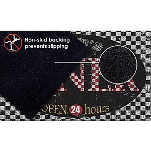 Toland Home Garden 800492 Mom's Diner Funny Door Mat 18x30 Inch Kitchen Outdoor Doormat for Entryway Indoor Entrance