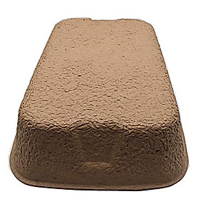 Twlead Disposable Cat Litter Box (5 Pack of Trays) Eco Friendly 100% Recycled Paper Cat Tray,16.14 X11.81X3.94 Inch (Brown)