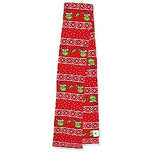 Dr. Seuss The Grinch Who Stole Christmas Knit Scarf & Pom Beanie Set