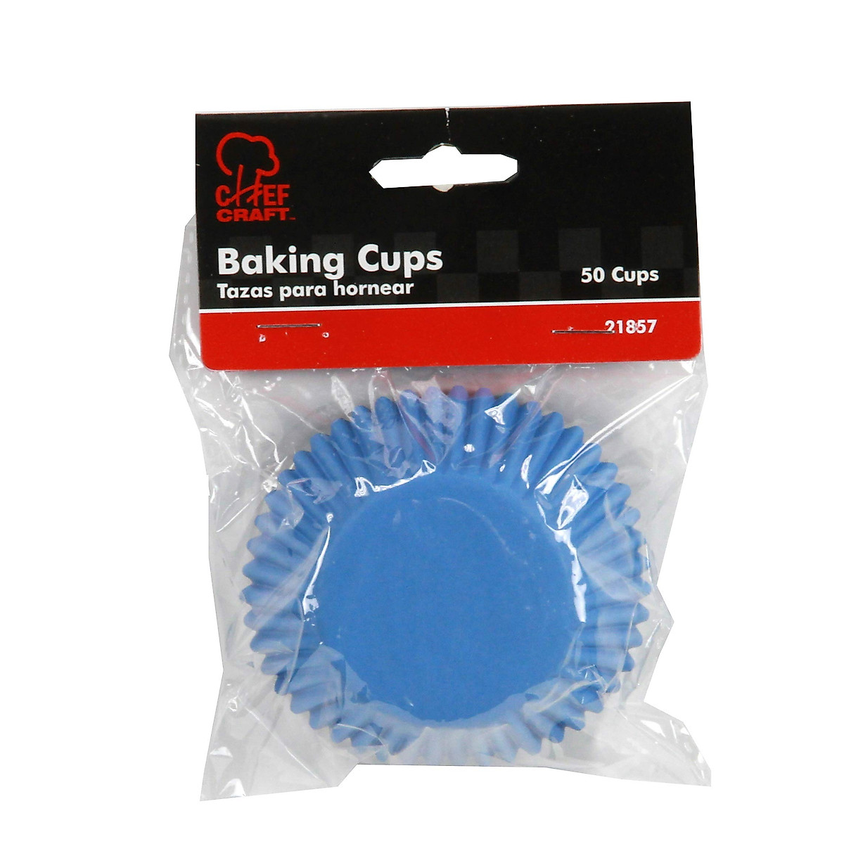 Chef Craft Classic Cupcake Liners, 50 count, Light Blue