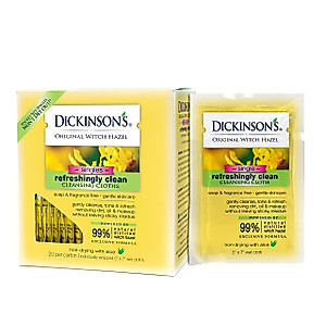 Dickinson's Original Witch Hazel Refreshingly Clean Towelettes 20 Each