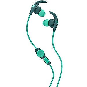 Skullcandy XTplyo In-Ear Sport Earbuds with Mic, Teal/Green