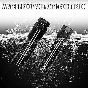 qboonpt Spline Lug Nut Socket, 6 Spline & 7 Spline Lug Nut Key Set, 6 Point Wheel Lock Quick Removal Tool Replacement Kit for Easy Installation and Removal of Lug Nuts on Aftermarket Wheels (Black)