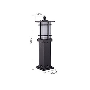 Enlylyog Lawn Lights, Outdoor Garden Lights, Villa Home Street Lights, Waterproof Garden Room Peripheral Wall Column Head Lights, Commercial Shop Lights