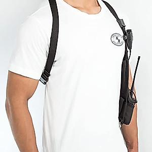 LUITON Radio Shoulder Holster Left Side Chest Harness Holder for Two Way Radios Walkie Talkie Rescue Essentials