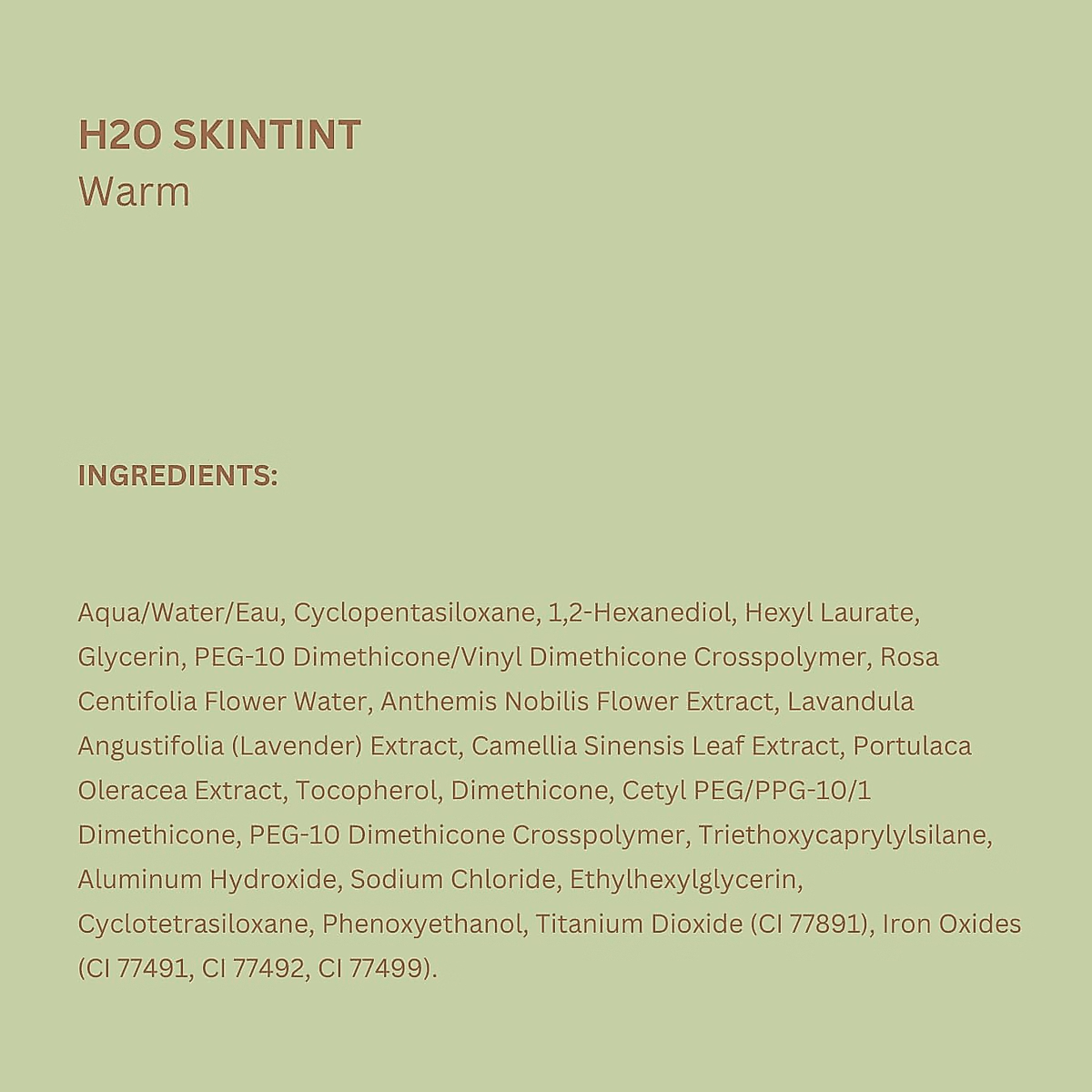 Pixi Beauty H2O SkinTint Tinted Face Gel, 1.2 fl oz / 35 ml, Warm