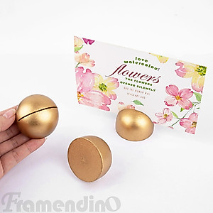 Framendino, 12 Pack Round Table Number Stands Place Card Holders Table Number Clips for Wedding Reception Banquet