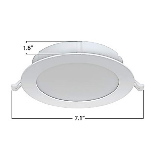 Feit Electric LEDR6XT/RGBW/CA/AG 6" 65 Watt Equivalent WiFi Color Changing, Tunable White, No Hub Required, Alexa or Google Assistant, No Hub Required LED Smart Canless Retrofit Recessed Downlight Kit