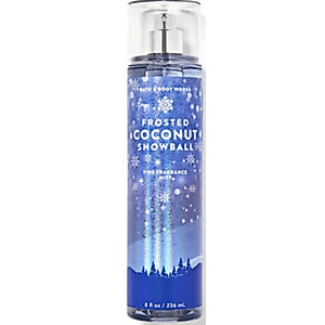 Bath & Body Works Frosted Coconut Snowball Fine Fragrance Body Mist Spray 8 Ounce (Frosted Coconut Snowball), 8 Fl Oz (Pack of 1) Packaging Varies