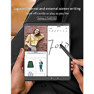 SHIEID Fold 3 S Pen for Samsung Galaxy Z Fold 3/Fold4, S Pen Fold Edition Only Compatible Galaxy Z Fold 3/Fold4 Phone, Black