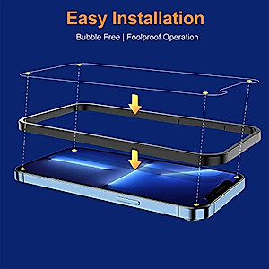 Degeyoyo Tempered Glass Screen Protector Compatible with iPhone 12/12 Pro 6.1 Inch, iPhone 12/12 Pro Screen Protector with Alignment Tool, Ultra HD, Case Friendly, Easy Install [3 Pack]