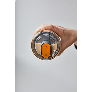 BLACK + BLUM - Insulated Tumbler - 18/8 Stainless Steel Vacuum Insulated Travel Tumbler with Leak Proof, Lockable Lid - Keeps Hot for 6hrs, Cold for 8hrs, Orange - 600ml