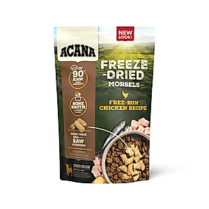 ACANA Freeze Dried Dog Food Meal & Topper, Grain Free High Protein Free-Run Chicken Recipe, 8oz