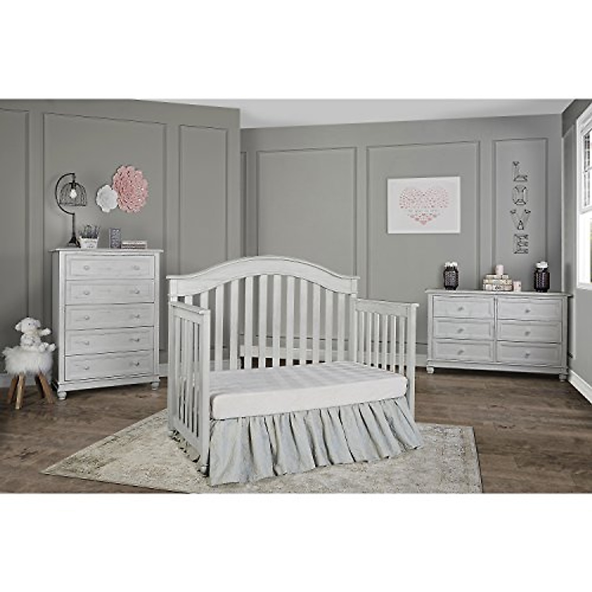 Evolur Hampton/ Parkland 5 in 1 LifeStyle Convertible Crib