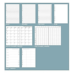 Filofax Clipbook, Black Leather-Look Cover, A5, 8-1/4 x 5-3/4 (B023611)