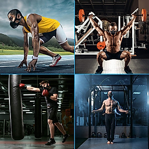 coher Workout Mask Breathing Mask for Men and Women - Adjustable Resistance Levels - Increase Lung Capacity and Endurance - Ideal for Jogging, Sports, Cycling, Fitness