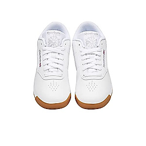 Reebok Women's Princess Wide Fashion Shoes,White/Gum, 8