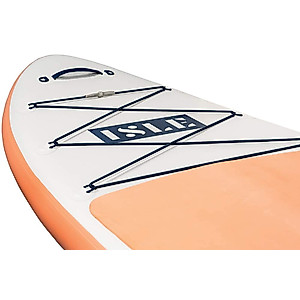 ISLE Pioneer Inflatable Stand Up Paddleboard & iSUP Bundle Accessories & Backpack — Wide Stance, Durable, Lightweight — 285 lbs Capacity (Coral Pink, 10'6" x 34" x 6")