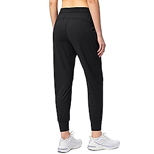 G Gradual Women's Jogger Pants High Waisted Athletic Sweatpants Drawstring Lounge Joggers for Women with Pockets(Black M)