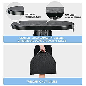 Small Collapsible Table and Stool for Camping - LUXJET Portable Lightweight Telescopic Table with Folding Stool for Picnic, Cooking, Dining, Beach