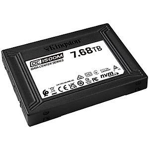 Kingston DC1500M 7.68 TB Solid State Drive - 2.5" Internal - U.2 (PCI Express NVMe 3.0 x4) - Mixed Use - 1 DWPD - 3100 MB/s Maximum Read Transfer Rate - 5 Year Warranty