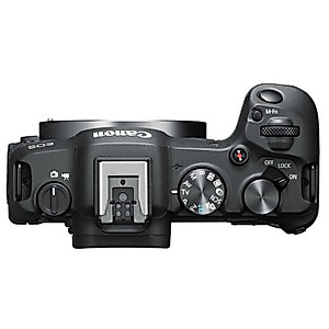 Canon EOS R8 Mirrorless Camera Body + 128GB Pro Speed Memory + EF-RF Lens Adapter + Led Video Light + DME 100 Microphone +Case + Tripod + Software Pack-Video Bundle (Renewed)