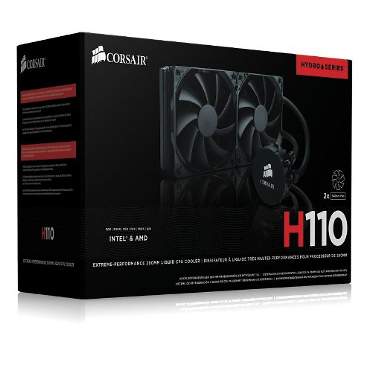 Corsair Hydro Series H110 280 mm High Performance Liquid CPU Cooler